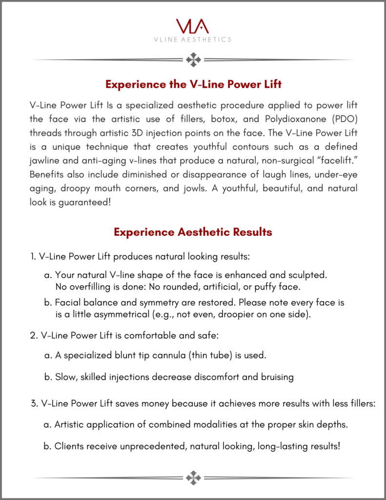 V-Line Series Training Program - Basic | V-Line Aesthetics